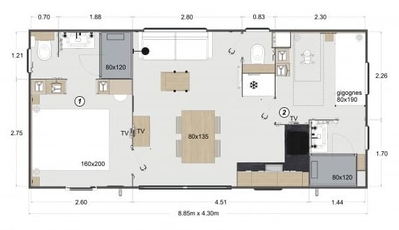 EV820 - tendance mobil-home